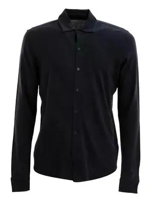 Majestic Filatures Long-sleeve Button-up Shirt - Black