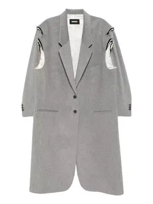 MOOHONG Doubled Shoulder Overcoat