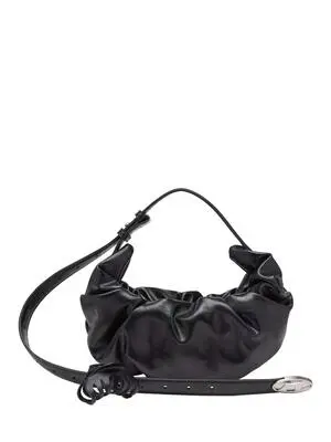 DIESEL Small D-scrunch Shoulder Bag - Black