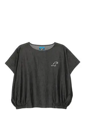 SPORT B. BY AGNÈS B. Embroidered-logo Cotton Top - Black