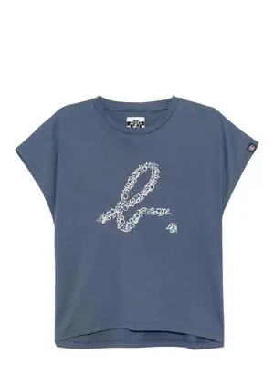 SPORT B. BY AGNÈS B. Logo-embroidered T-shirt - Blue