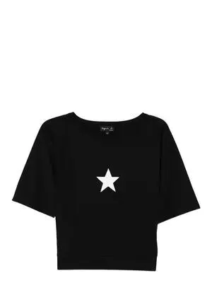 AGNÈS B. Star-print T-shirt - Black