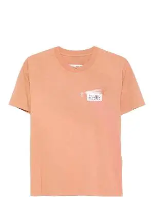MAISON MARGIELA Tape Detail T-shirt - Orange