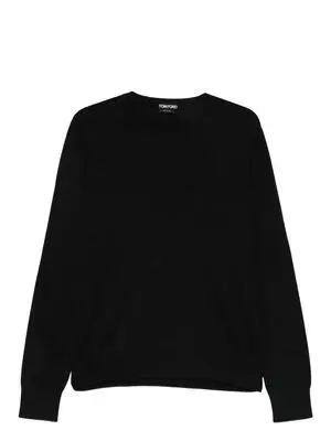 TOM FORD Crew-neck Silk Sweater - Black