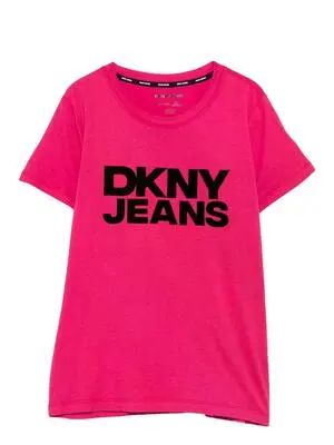 Dkny Logo Crew Neck T-shirt - Pink