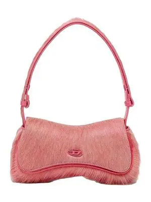 DIESEL Leather Top Handle Clutch - Pink