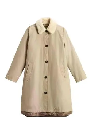 Woolrich Faux-fur Collar Coat - Neutrals