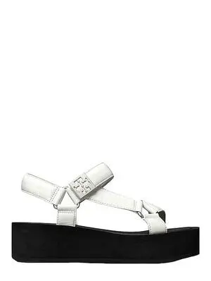 Tory Burch Mellow Platform Sandal Optic White & Perfect Black