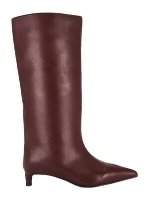 NAKEDVICE The Stacey Boot - Dark Cherry Leather
