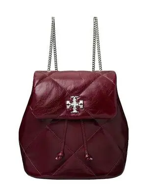 Tory Burch Kira Diamond Quilt Mini Backpack - Dark Carmine