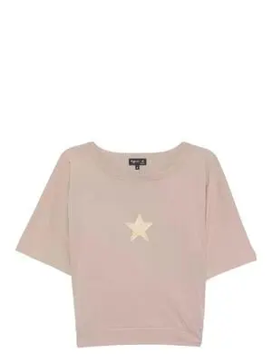 AGNÈS B. Star-print T-shirt - Neutrals