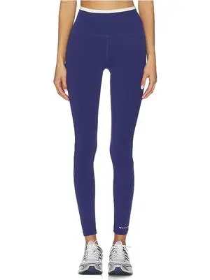 P.E Nation Vita Full Length Legging In Navy - Bright Navy & Whisper White