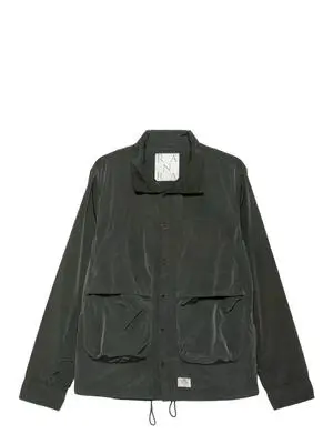 RANRA Button-fastening Patch-pocket Shirt Jacket - Green