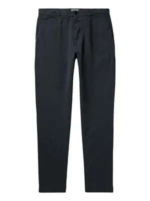 Hartford Tommy Straight-leg Cotton-twill Trousers - Blue