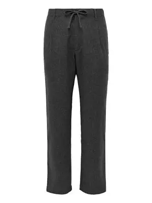 Hartford Tanker Straight-leg Wool-blend Trousers - Gray