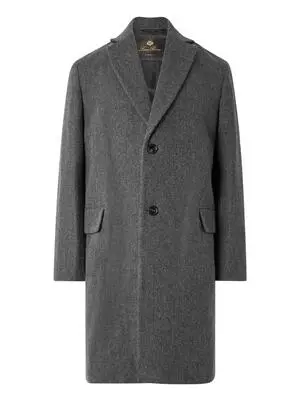 Loro Piana Cashmere And Linen-blend Overcoat - Gray
