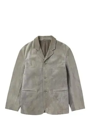 LEMAIRE Brushed-suede Jacket - Gray