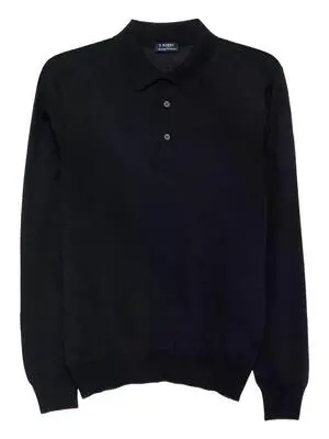 BARBA NAPOLI Polo-Neck Long-Sleeve Sweater