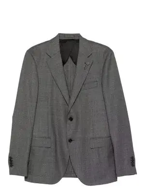 LARDINI Wool Single Breasted Suit - Grey