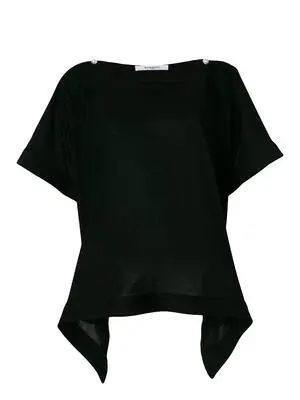 Givenchy Draped Hem T-shirt - Black