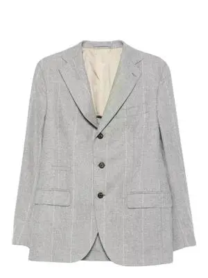 Eleventy Pinstripe Suit - Grey