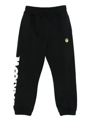 BARROW Logo-print Cuffed Joggers - Black