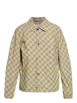 Burberry Checked Overshirt - Neutrals