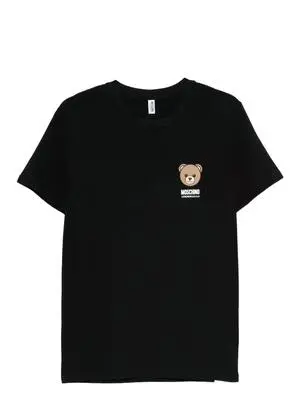 Moschino Bear-logo T-shirt - Black