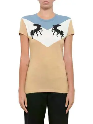 Off-White Off-White Twisting Horses T-Shirt Neutrals
