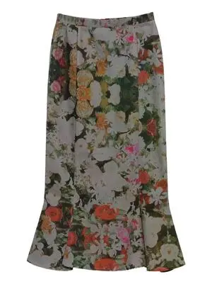 BARBARA BOLOGNA Floral-Pattern Midi Skirt