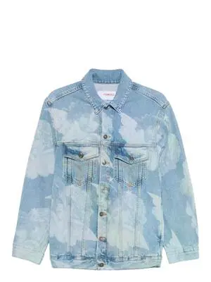 Fiorucci Denim Cloud Print Jacket - Blue