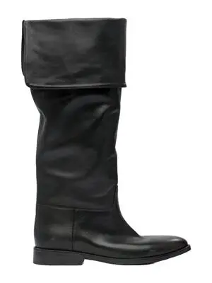STRATEGIA SHOES Leather Knee-length Boots - Black