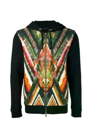 BALMAIN Folkloric Print Hoodie