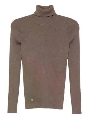 Ralph Lauren Ribbed Turtleneck Sweater - Neutrals