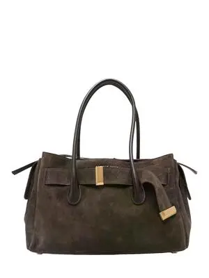 Roberto Festa Suede Shoulder Bag - Brown