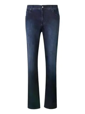 RICHARD J. BROWN Embroidered-pocket Straight Leg Jeans - Blue