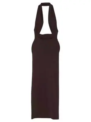 Christopher Esber Halterneck Maxi Dress - Brown