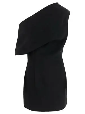 Jacquemus Pesce Draped Mini Dress - Black