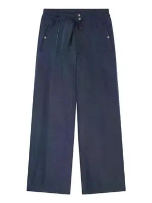 Dries Van Noten Drawstring Side-pocket Trousers - Blue