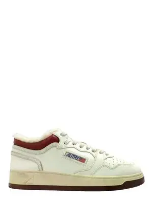 AUTRY Med-way Leather Sneakers - White