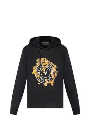 Versace Logo-print Hoodie - Black