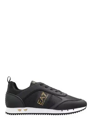 Emporio Armani Logo Stamp Sneakers - Black