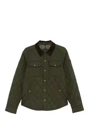 Polo Ralph Lauren Quilted Corduroy-collar Shirt Jacket - Green
