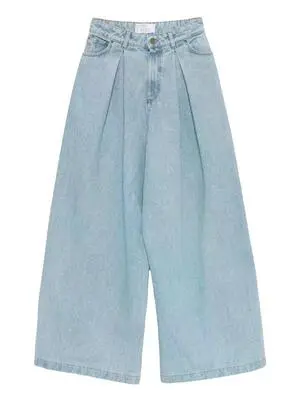 Giuseppe Di Morabito Pleated Wide-leg Jeans - Blue