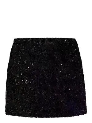 IRO PARIS Sequin-embellished Mini Skirt - Black