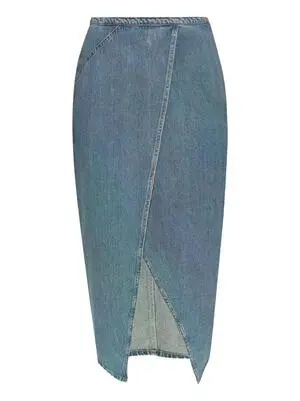 IRO PARIS Asymmetric Denim Skirt - Blue