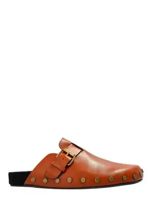 Isabel Marant Buckle-fastening Studded Clogs - Brown