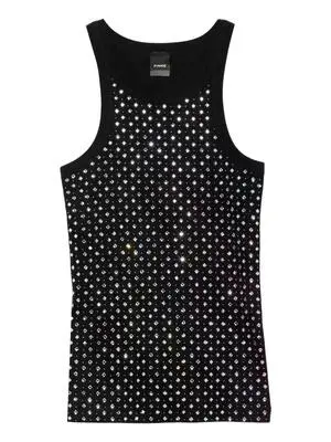 Pinko Crystal-embellished Tank Top - Black