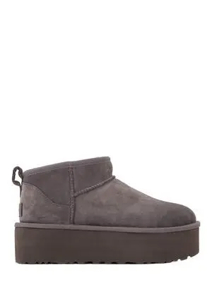UGG Classic Ultra Mini Platform Boot - Dark Grey