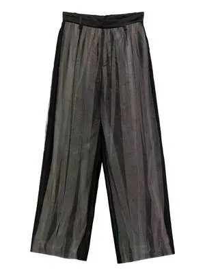 QUETSCHE Tulle-embellished Trousers - Black